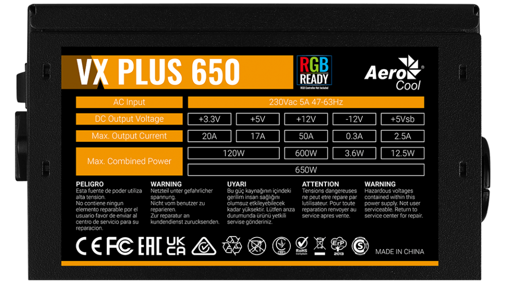 VX PLUS 650 RGB - AeroCool