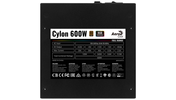 Cylon 600W Full Range - AeroCool